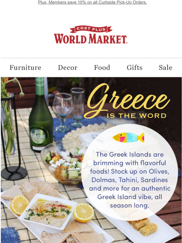 World Market: Grab a toga! Greek foods are here & ready to party. | Milled
