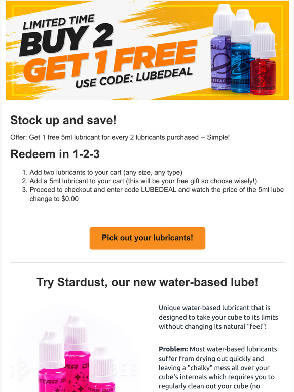 SpeedCubeShop: Free premium cube lube! | Milled