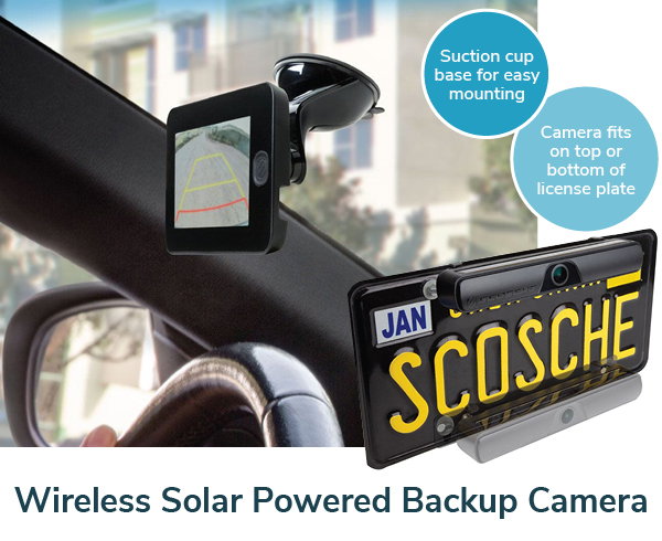 Sporty's Tool Shop: EZ Wireless Solar Powered Backup Camera | Milled