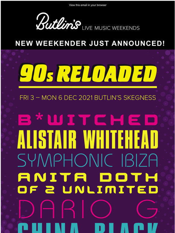 Butlins Live Music Weekends: We Love the 70s - new line-up just ...