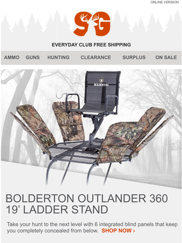 Sportsman's Guide: Just ArrivedNEW Bolderton Outlander 360 Ladder Stand ...