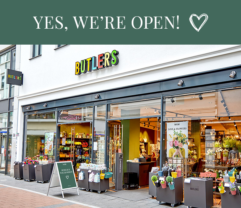 Butlers: Unsere Filialen haben fr Sie wieder auf! | Milled