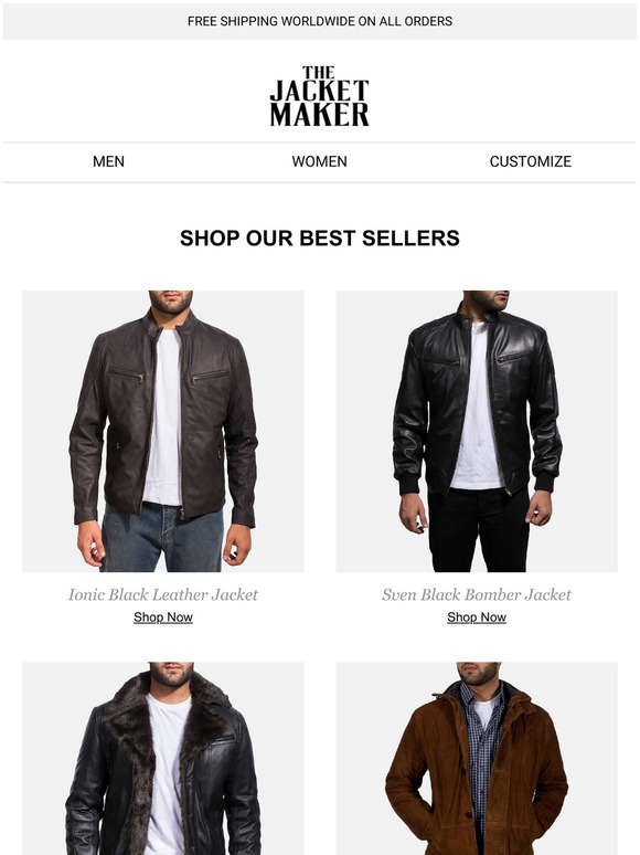 The Jacket Maker: The Jacket Maker's men's leather jacket range ...