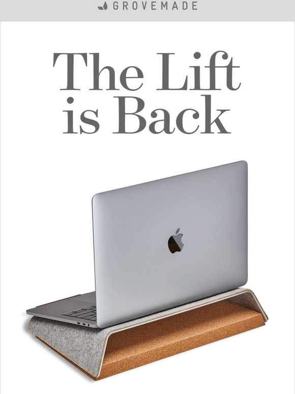 Grovemade: The Laptop Lift is Back | Milled