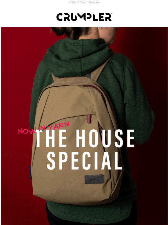 Crumpler: Introducing The House Special | New Items now in | Milled