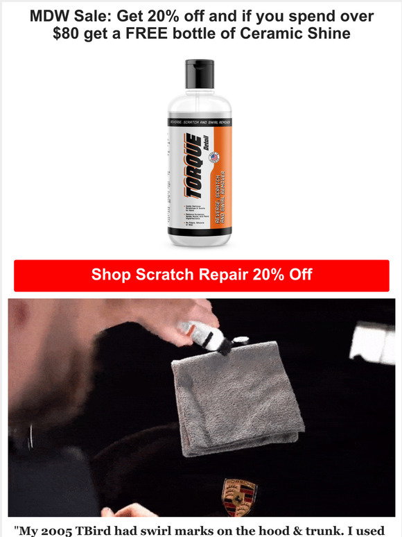 Torque Detail: Fix car scratches & remove swirl marks WITHOUT power ...