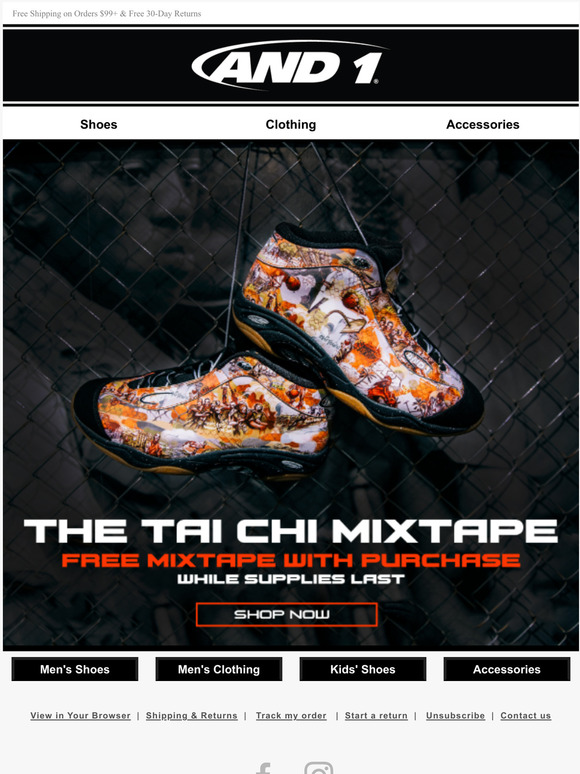 And1 Mixtape With Purchase Milled