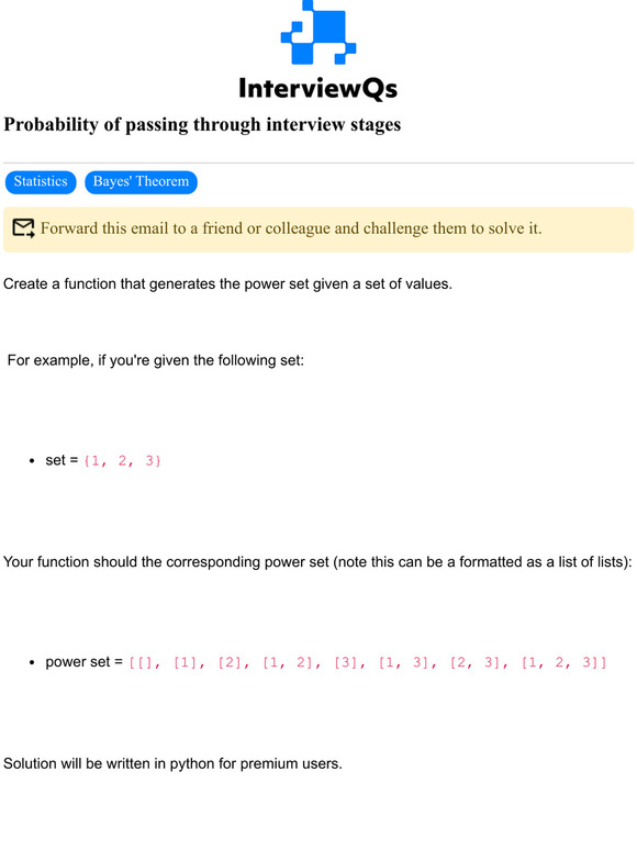 Interview Qs: Probability of passing through interview stages | Milled