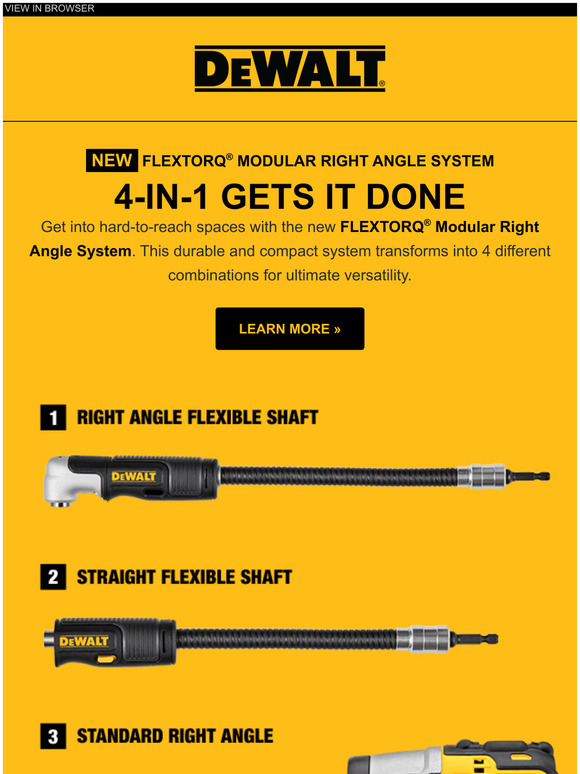 DEWALT: Introducing the 4-in-1 Modular Right-Angle System | Milled