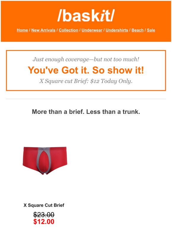 Baskit Wear: Just $12 to show off your best assets. Details inside ...