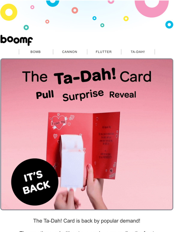 Boomf: Ta-Dah! It's back! | Milled