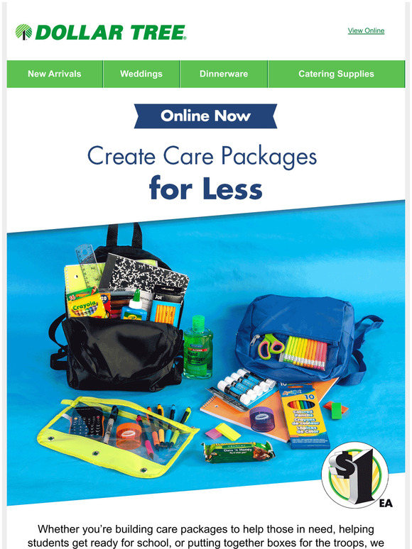 Dollar Tree: -Send Love with Care Packages | Milled