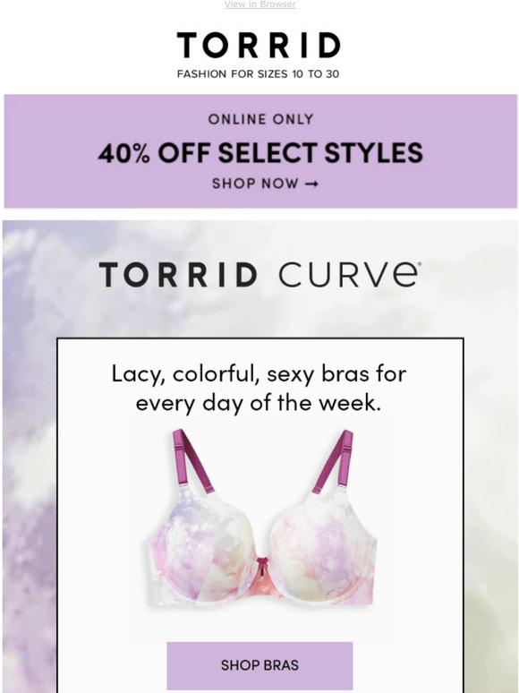 Torrid: Bras and panties for every occasion | Milled