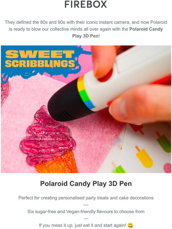 Firebox: Meet the world's first 3D Candy Pen | Milled