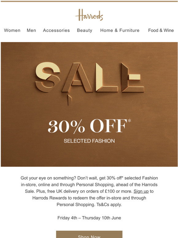 Harrods: The Sale Preview is here! | Milled