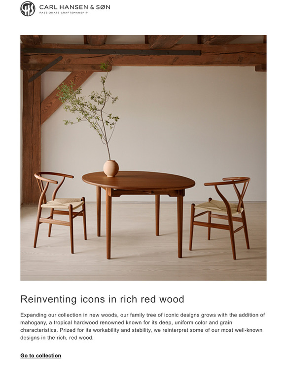 Carl Hansen & Son: New | Carl Hansen & Sn reinterprets iconic designs ...