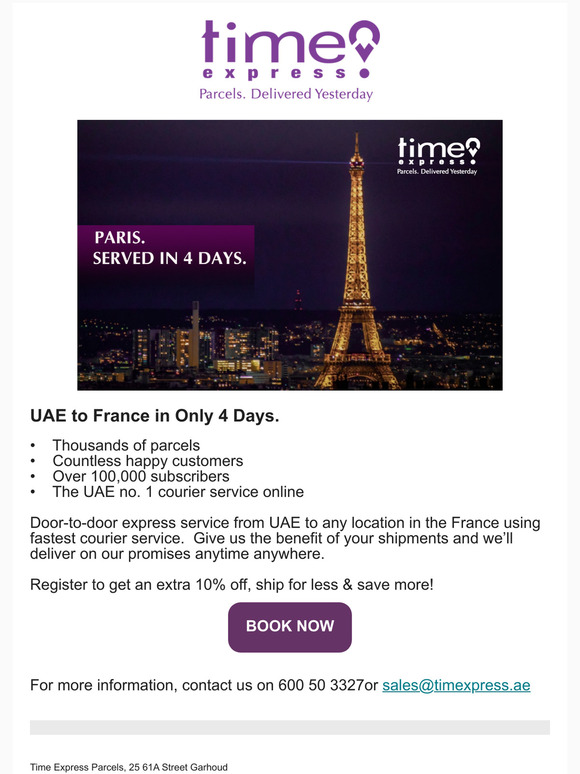 Time Express: UAE to France in Only 4 Days. | Milled