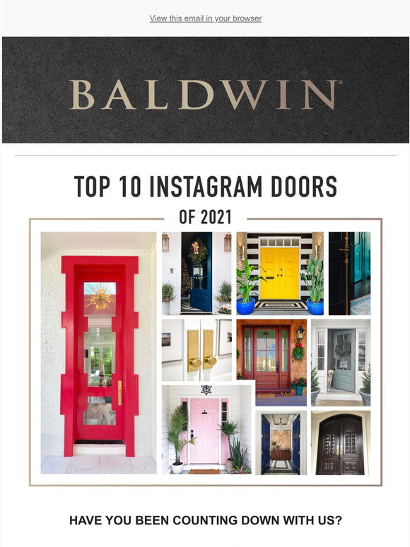 Baldwin: TOP 10 INSTAGRAM DOORS OF 2021 | Milled
