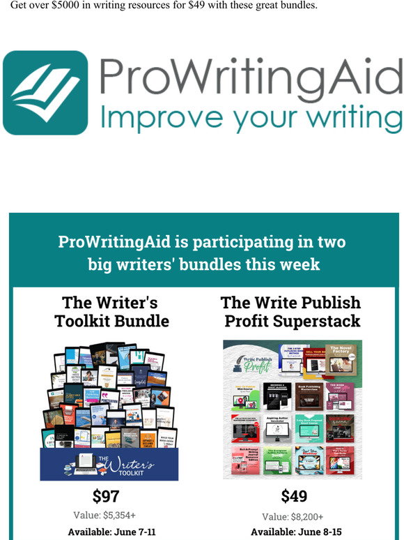 ProWritingAid: Get over $5000 in writing resources for $49 with these ...