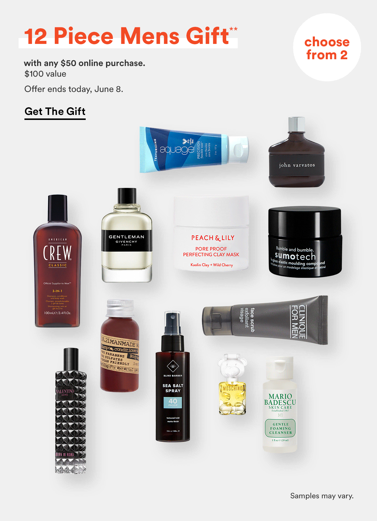 Ulta Beauty: Free 12 PC men's sampler! | Milled