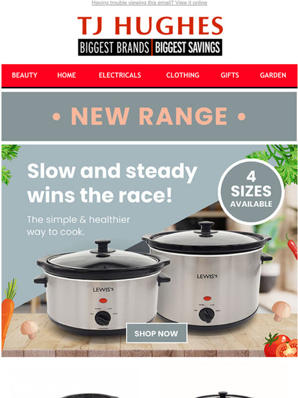 TJ Hughes: Slow and Steady wins the Race! Check ourt our new range of ...