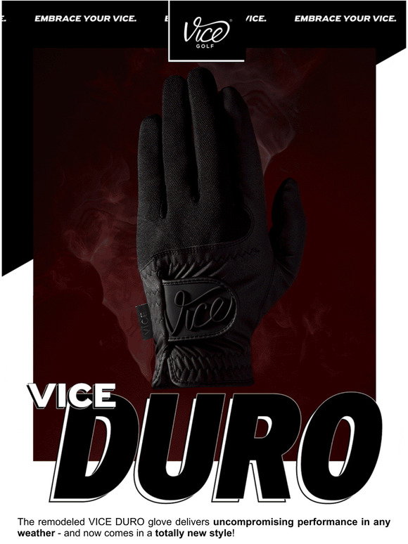 Vice Golf: Introducing: The brand new VICE DURO glove | Milled