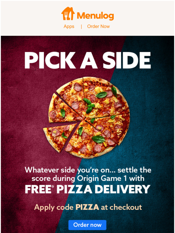 Menulog: FREE Pizza Delivery - TODAY ONLY! | Milled