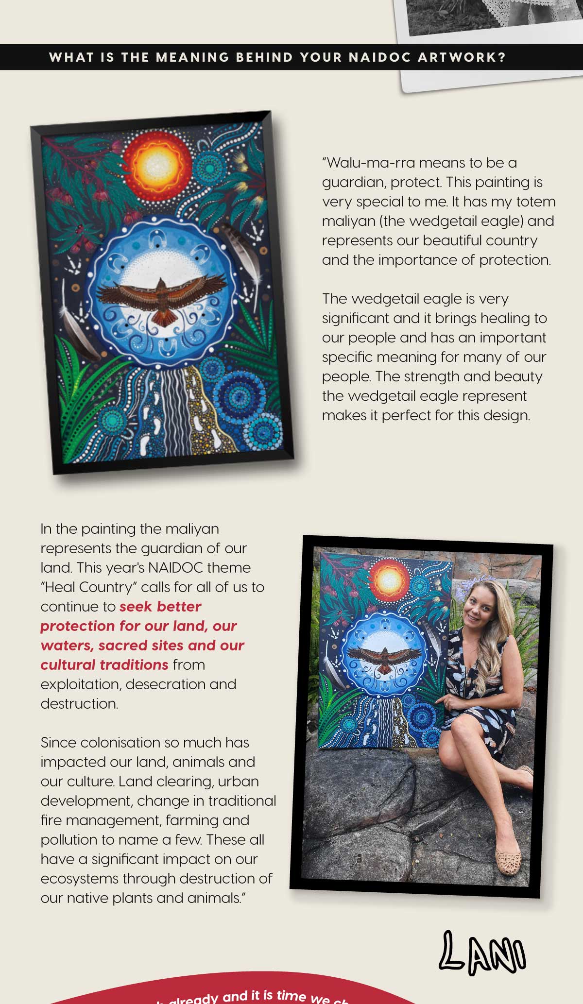 Bundarra Sportswear: Meet the woman behind the artwork: Lani Balzan ...