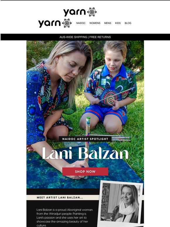 Bundarra Sportswear: Meet the woman behind the artwork: Lani Balzan ...