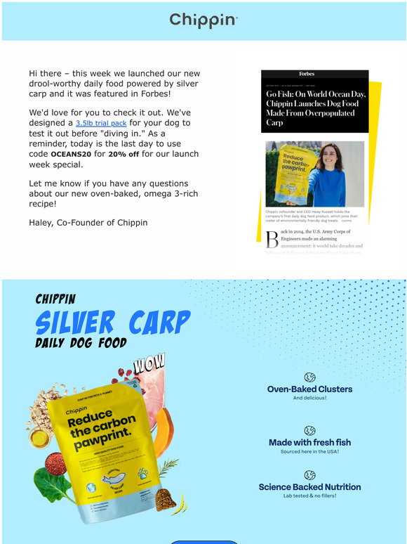 Chippin: As seen in Forbes! Chippin food | Milled