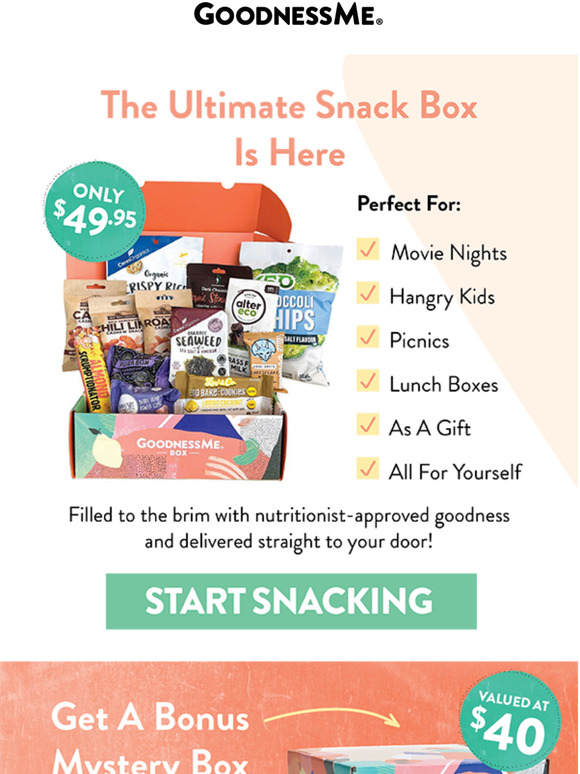 GoodnessMe: The Ultimate Snack Box is here | Milled