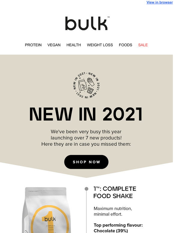 BULK POWDERS UK: NEW in 2021 | Milled