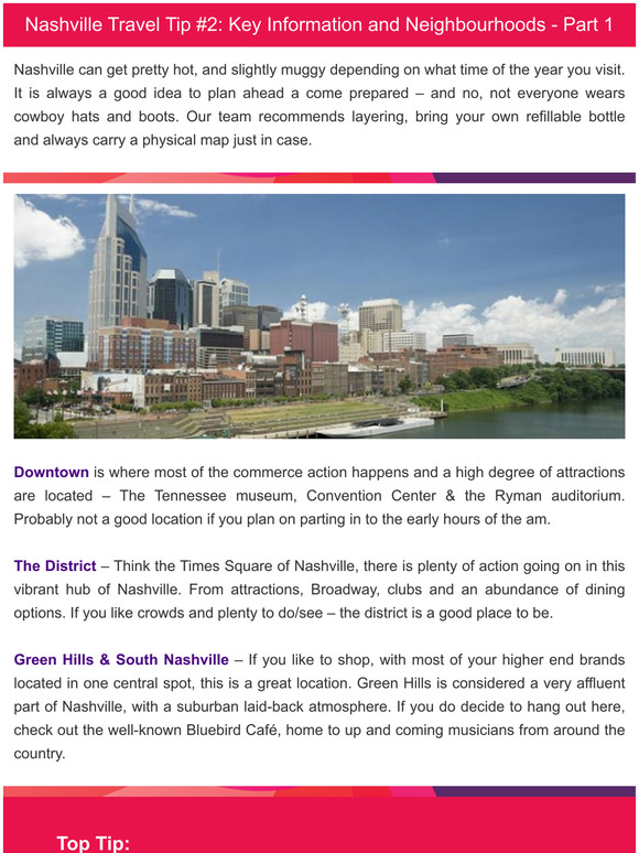 Sightseeing Pass: Nashville Key information & Neighborhoods part 1 | Milled