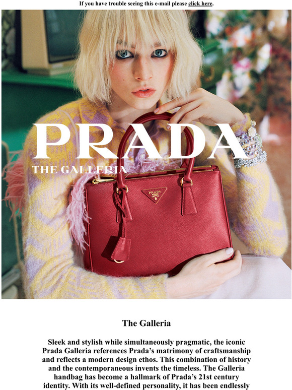 Prada: The definition of timeless: The Galleria | Milled