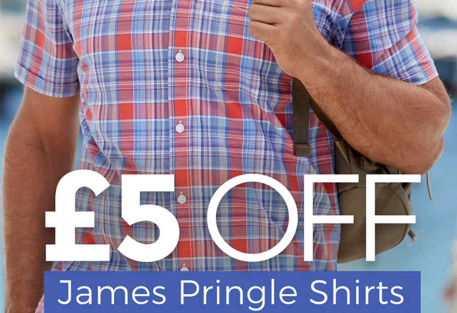 The Edinburgh Woollen Mill: 5 off James Pringle Shirts | Perfect For ...