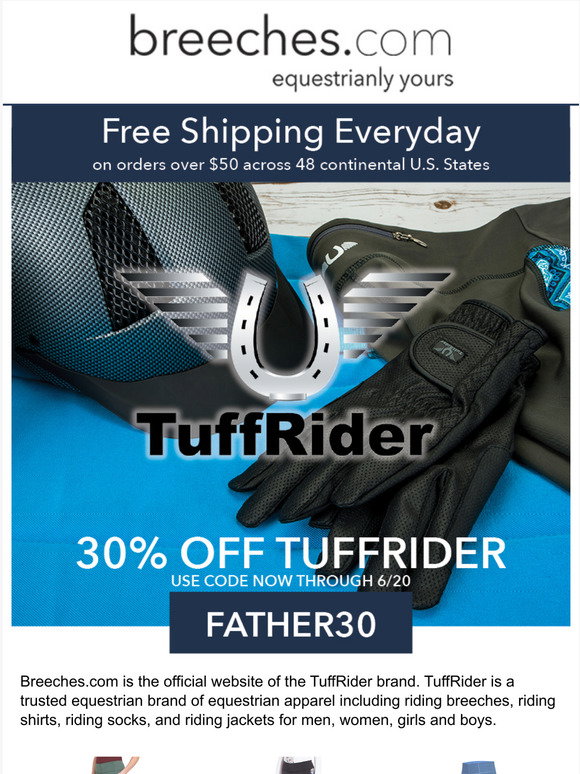 Breeches: Save 30% On Tuffrider For You & Your Horse! | Milled