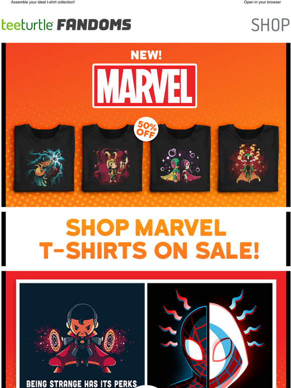 TeeTurtle: MARVEL-ous new t-shirts!! | Milled
