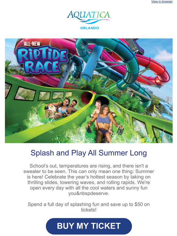 SeaWorld: Celebrate Summer at Aquatica | Milled