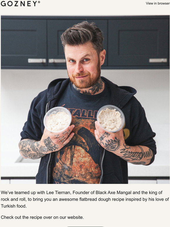 Gozney: Flatbread Dough Recipe by Lee Tiernan | Milled