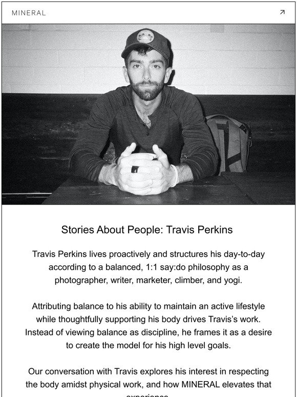 Mineral: Stories About People: Travis Perkins | Milled