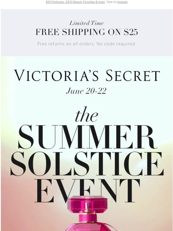Victoria's Secret: The Summer Solstice Event is on! | Milled