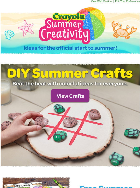 Crayola: Weekly Creativity: Summers Here | Milled