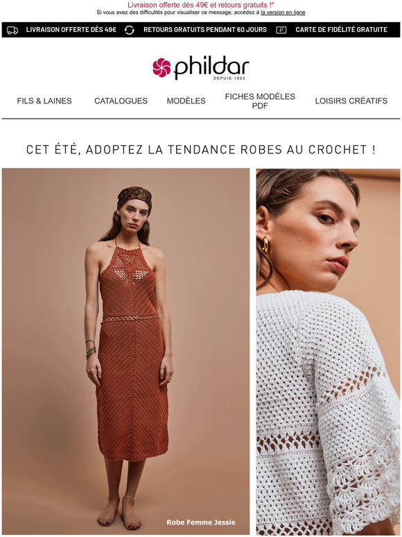 Phildar: A dcouvrir : Tendance robes au crochet ! | Milled