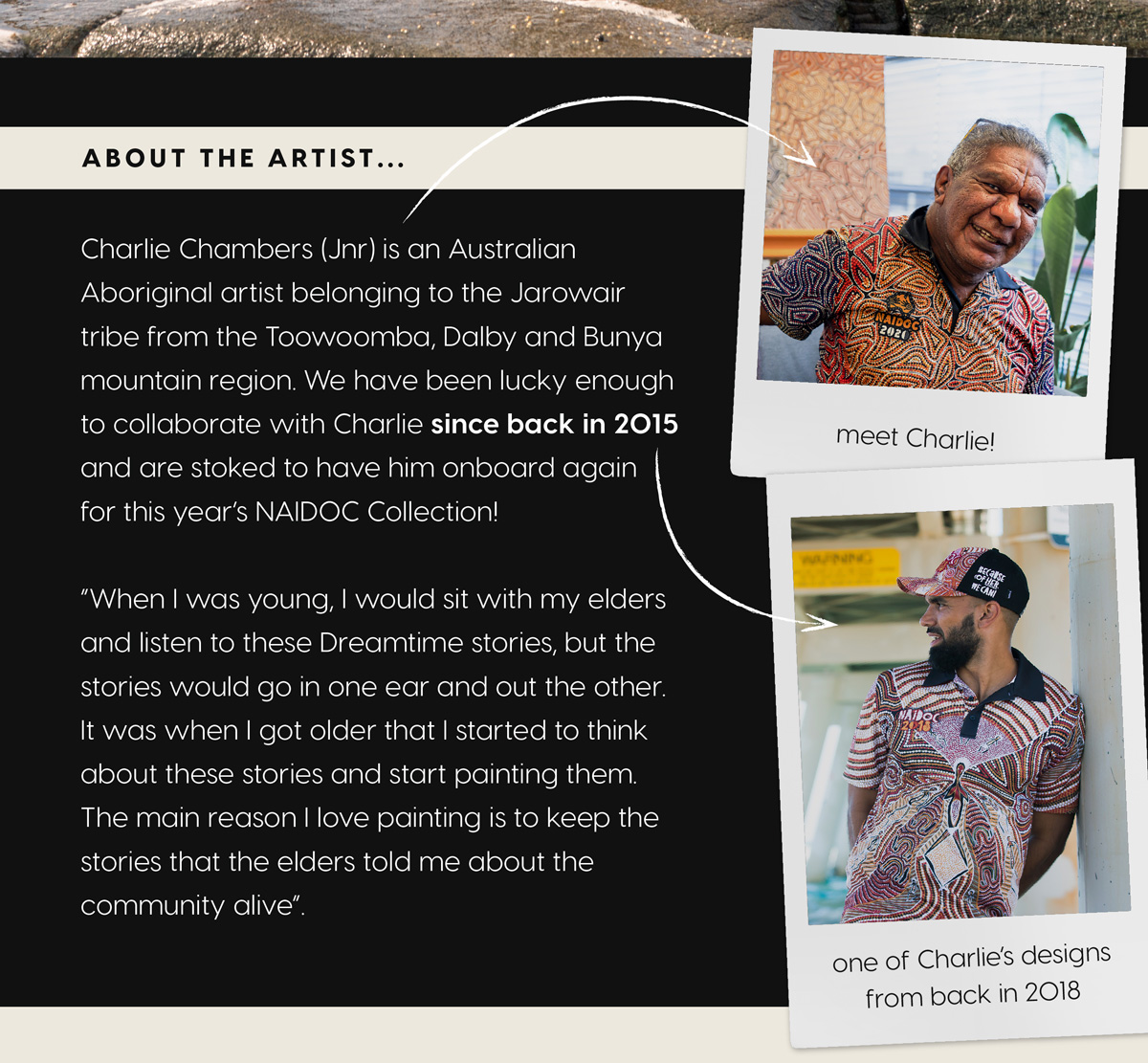 Bundarra Sportswear: Meet Charlie Chambers Jnr: The Longest NAIDOC ...