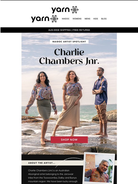Bundarra Sportswear: Meet Charlie Chambers Jnr: The Longest NAIDOC ...