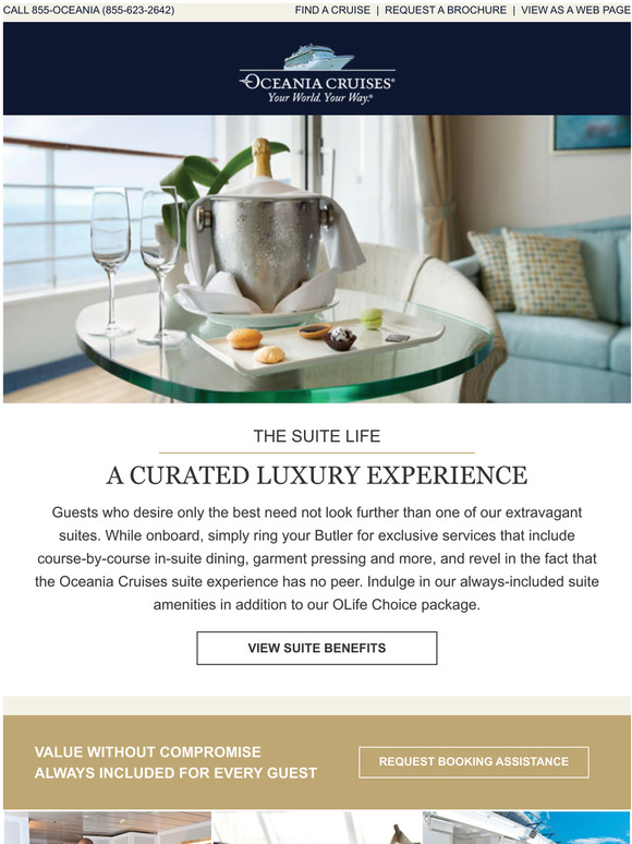 Oceania Cruises: Live the Suite Life: Butler Services & more | Milled