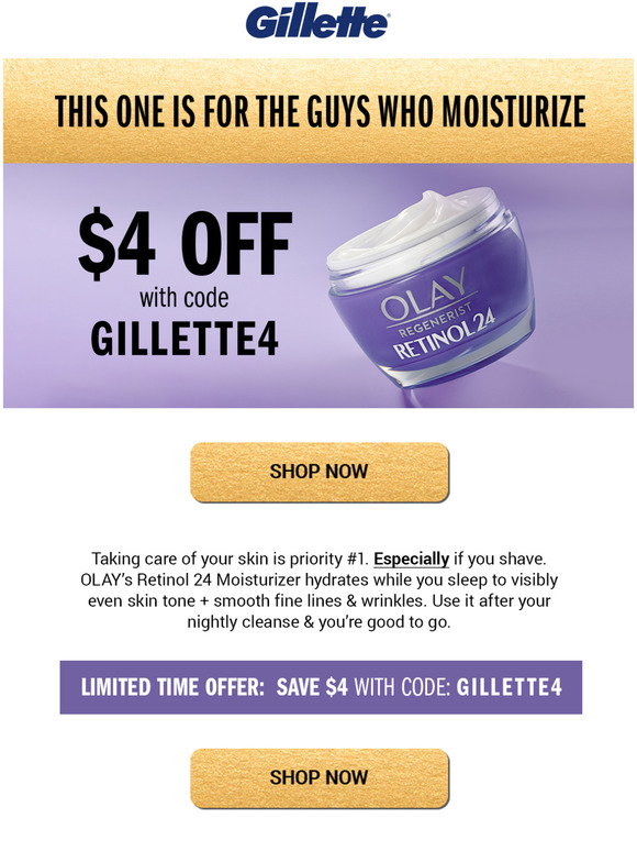 Gillette: A Special Offer from Olay | Milled