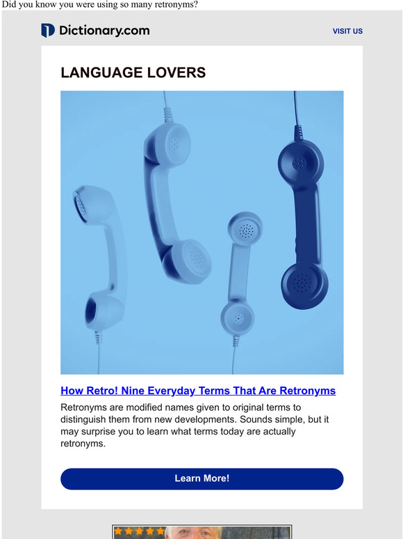 Dictionary.com: How Retro! Nine Everyday Terms That Are Retronyms | Milled