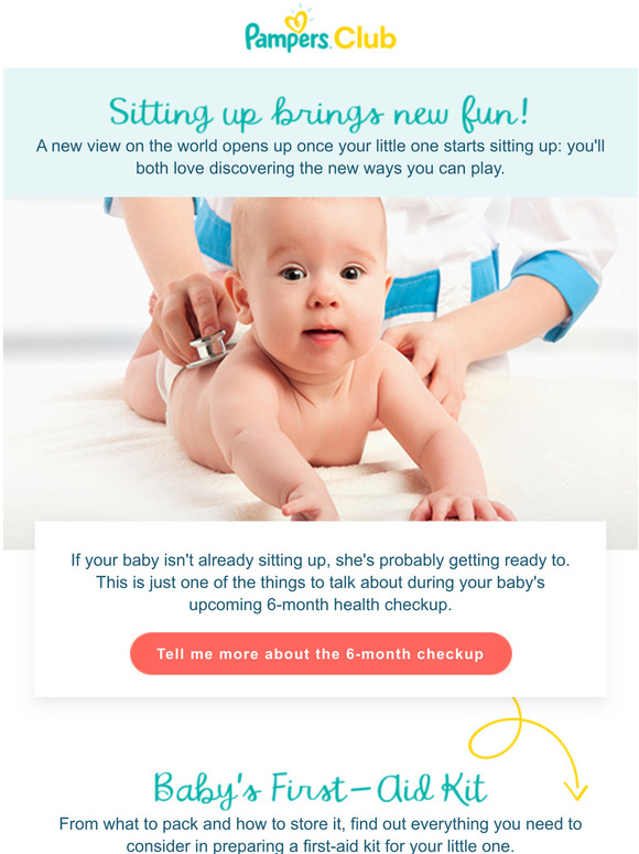 Pampers: 6-month checkup on the way! | Milled