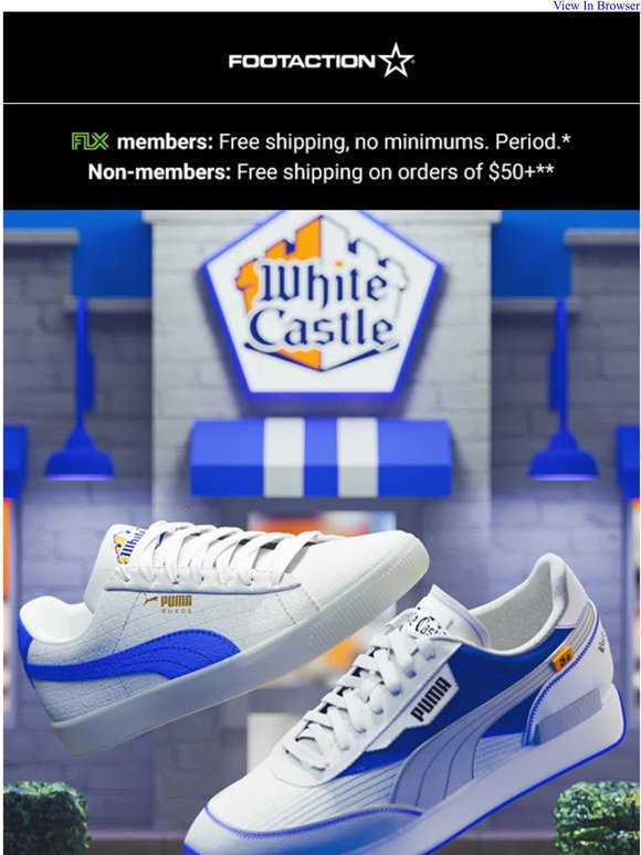 Footaction: PUMA x White Castle collab | Milled